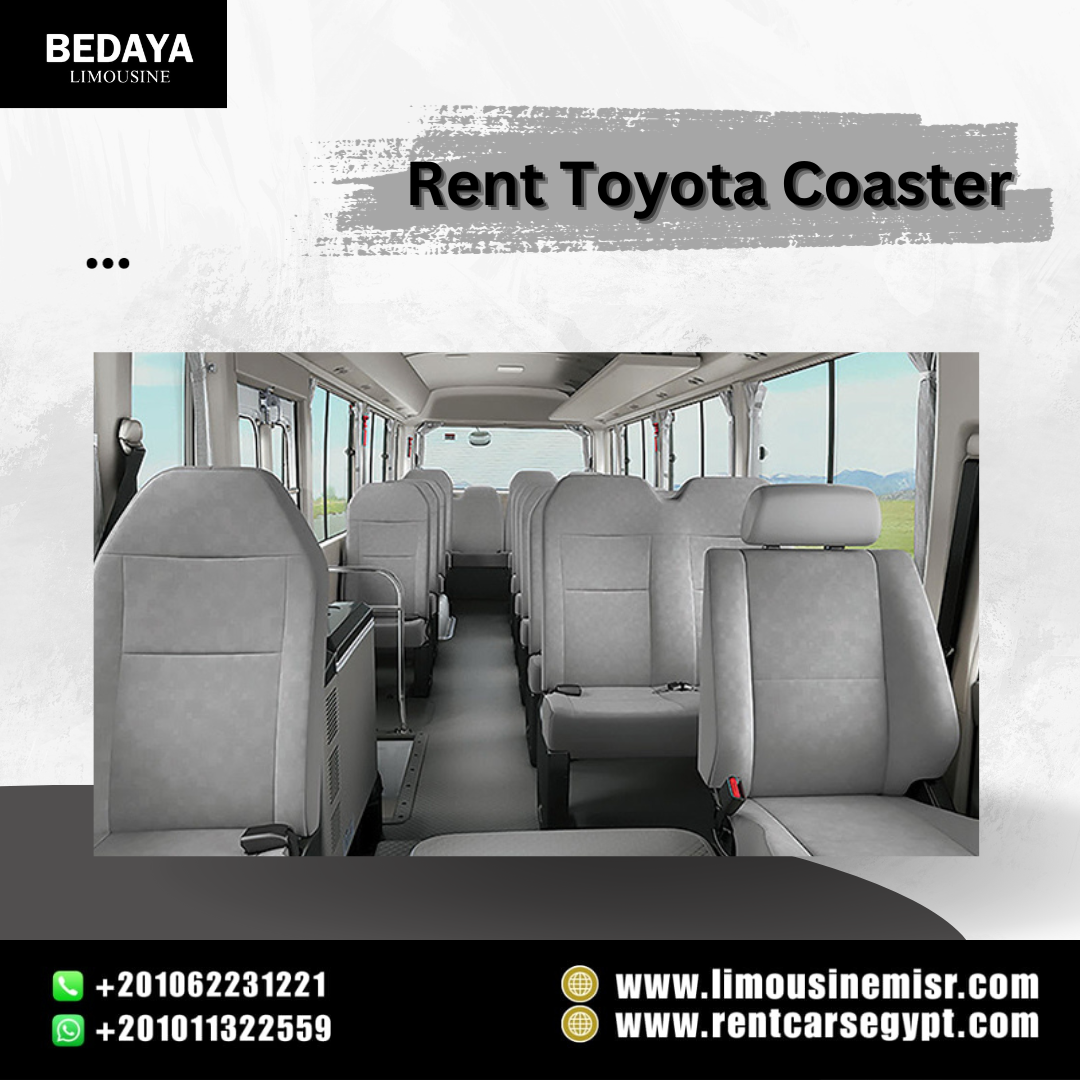 Rent Toyota Coaster for trips | Bedaya Limousine